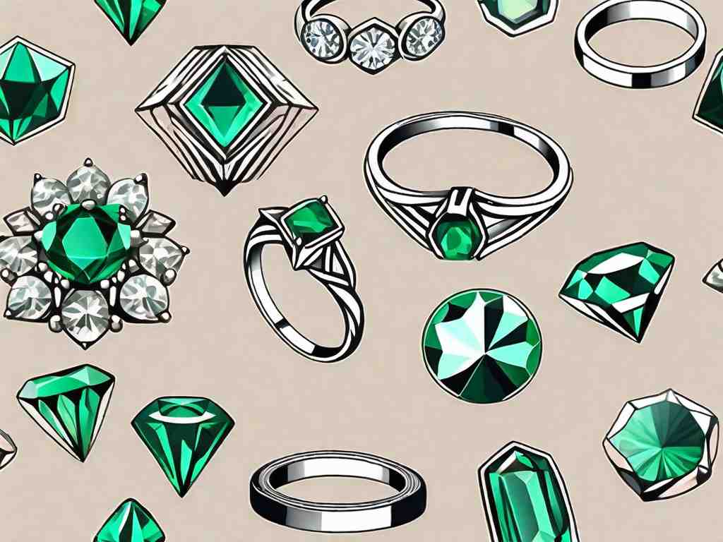 Sparkling Emeralds: 8 Dazzling Diamond Rings to Admire