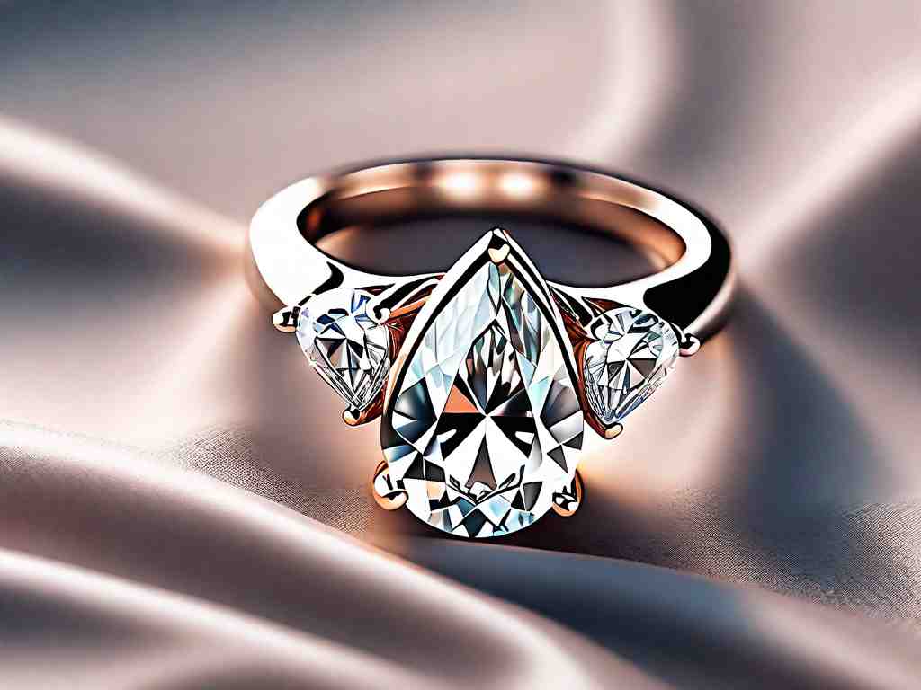 Shimmering Teardrops: The Perfect Engagement Ring