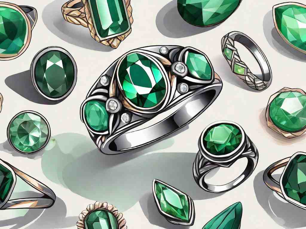 Gorgeous Green Gemstone Rings: A Collection of 12 Stunning Pieces