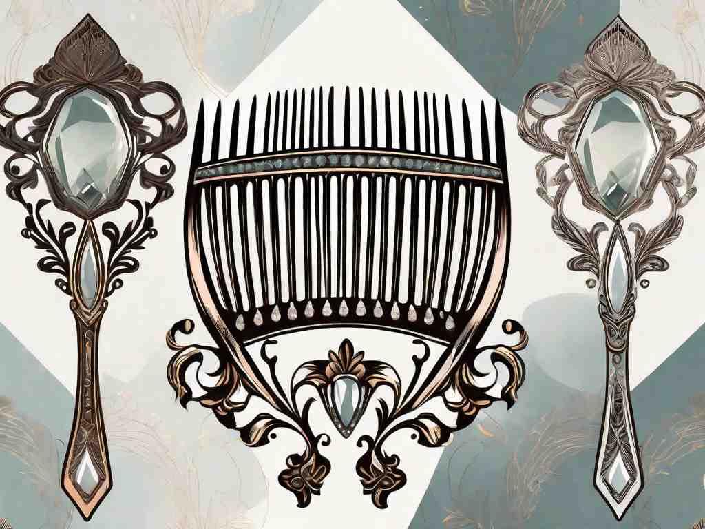 How do I choose the right diamond hair combs for a vintage touch?